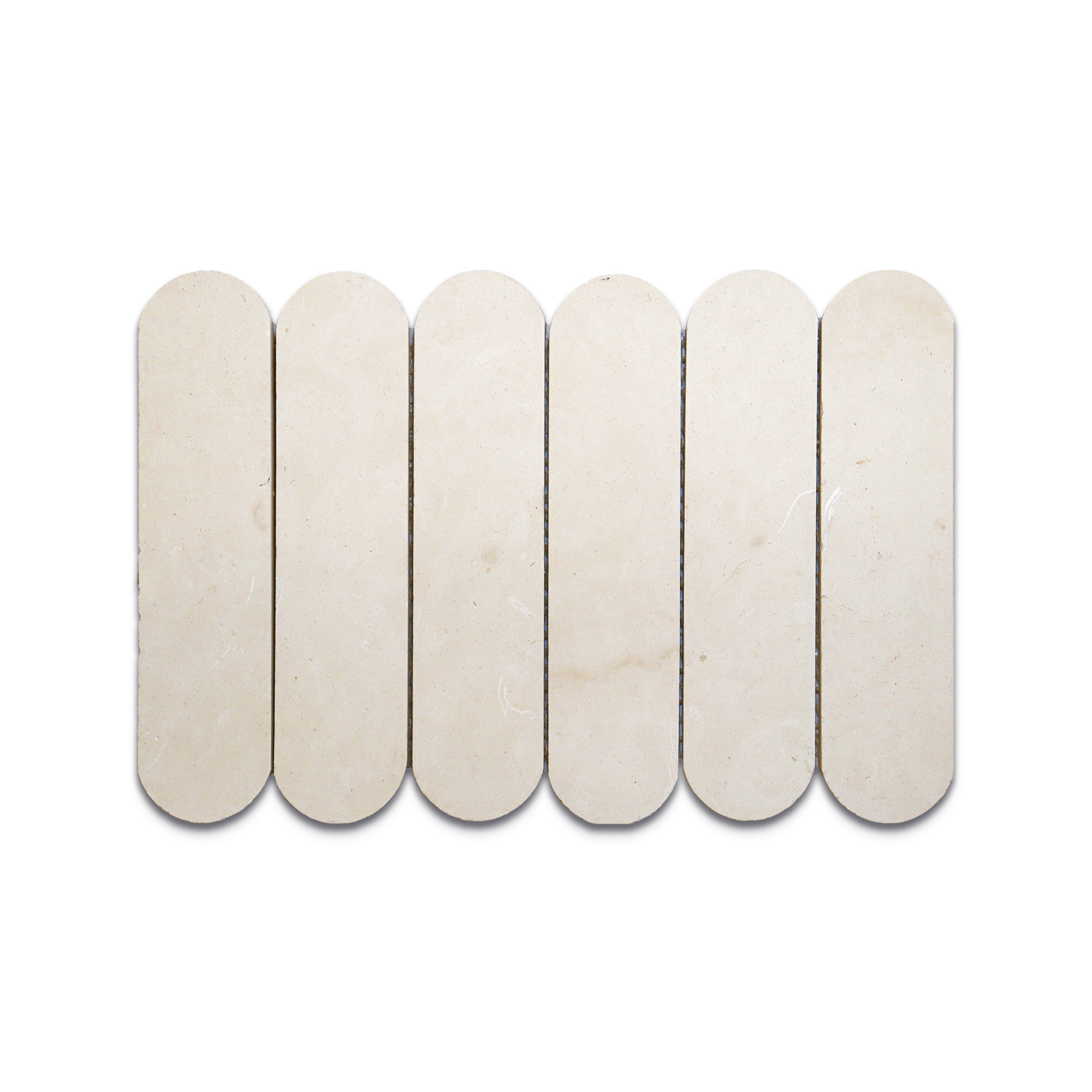 Pill Shape Limestone Honed Mosaic Tile | Cemento Collection - Cemento ...