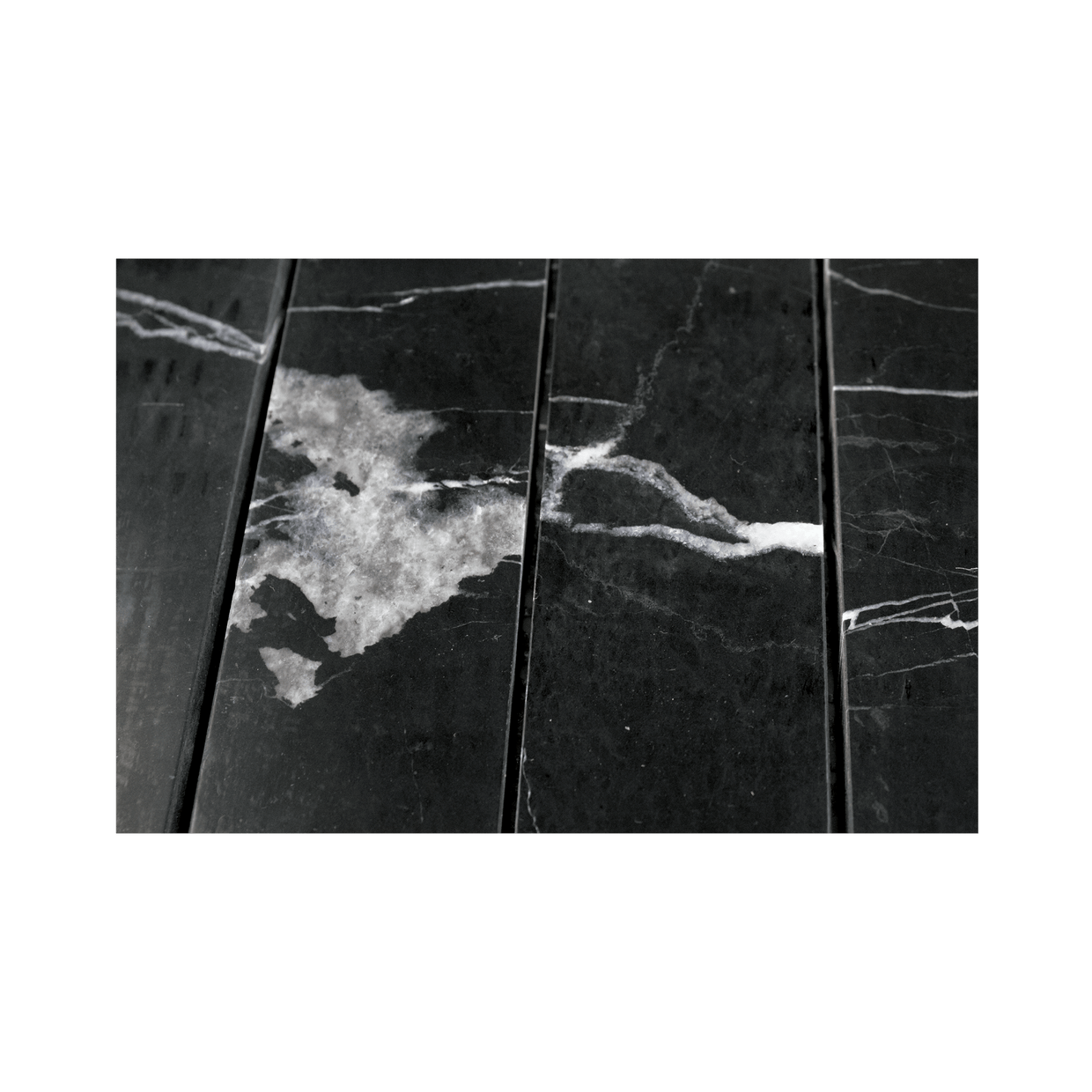 Pill Shape Nero Marquina Marble Honed Mosaic Tile | Cemento Collection ...