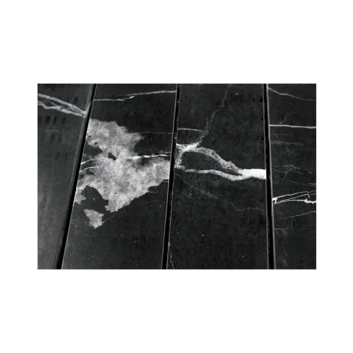 Pill Shape Nero Marquina Marble Honed Mosaic Tile | Cemento Collection ...