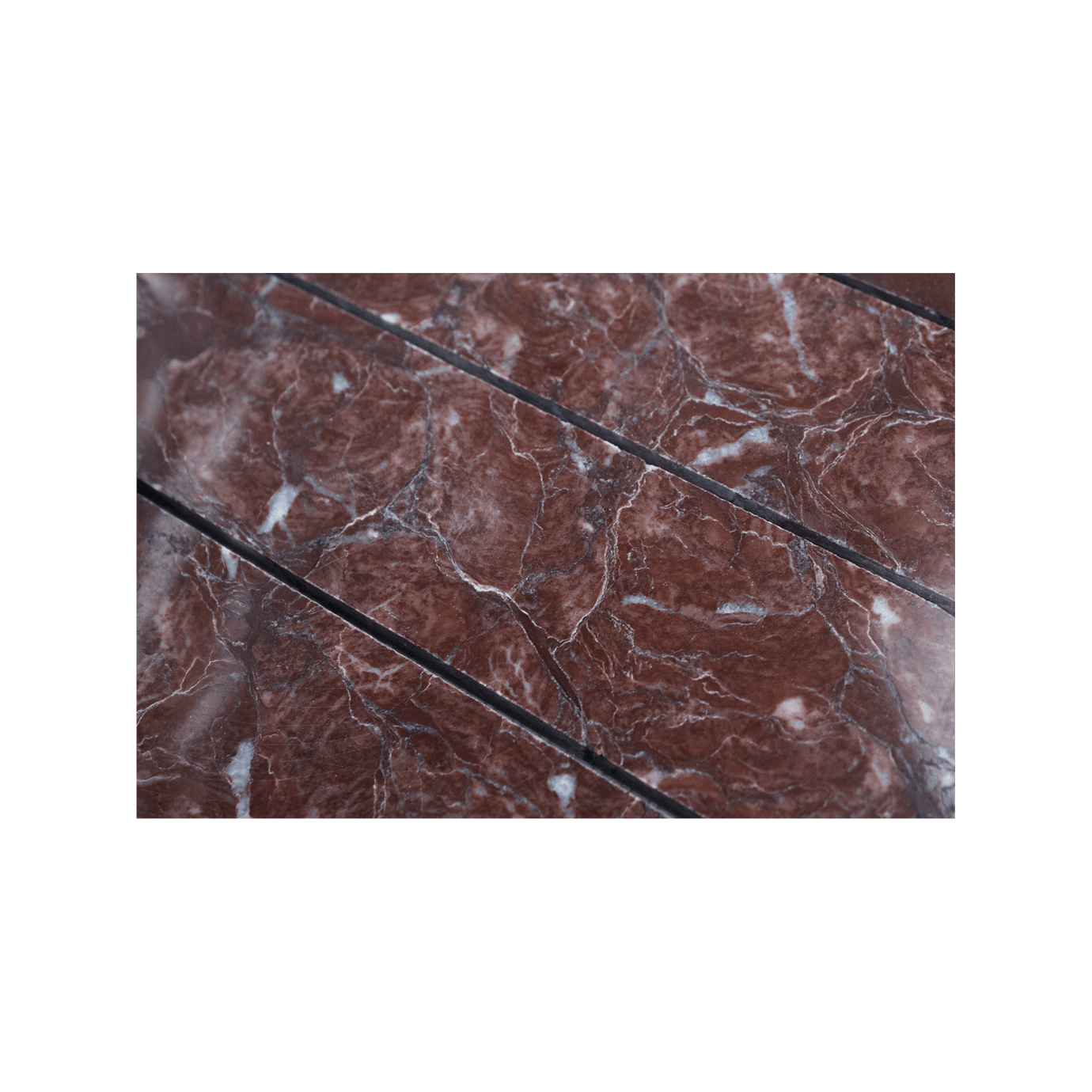 Pill Shape Red Ravel Marble Polished Mosaic Tile | Cemento Collection ...