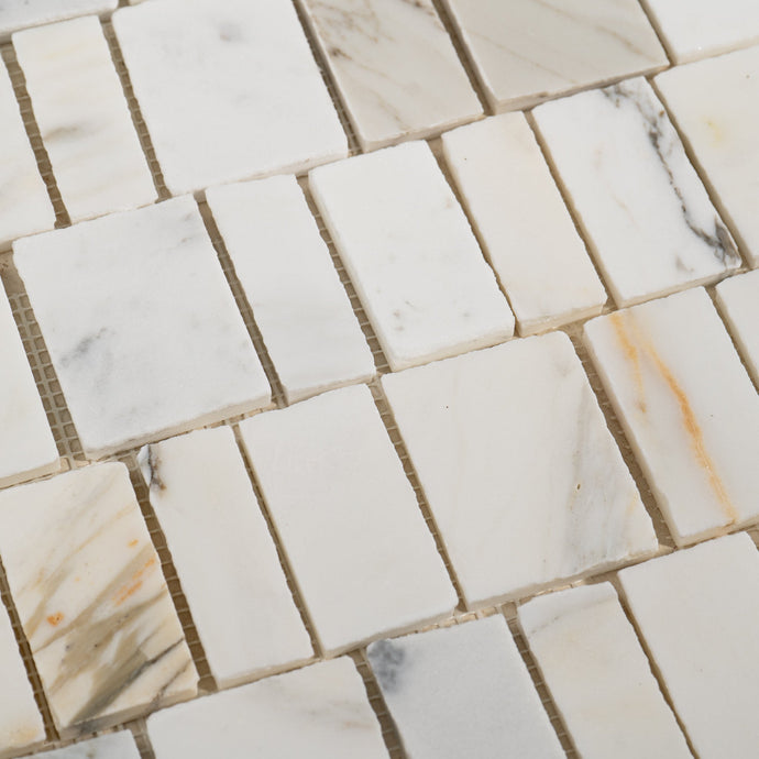 Scarpa Calacatta Gold Marble Polished Mosaic Tile | Cemento Collection ...