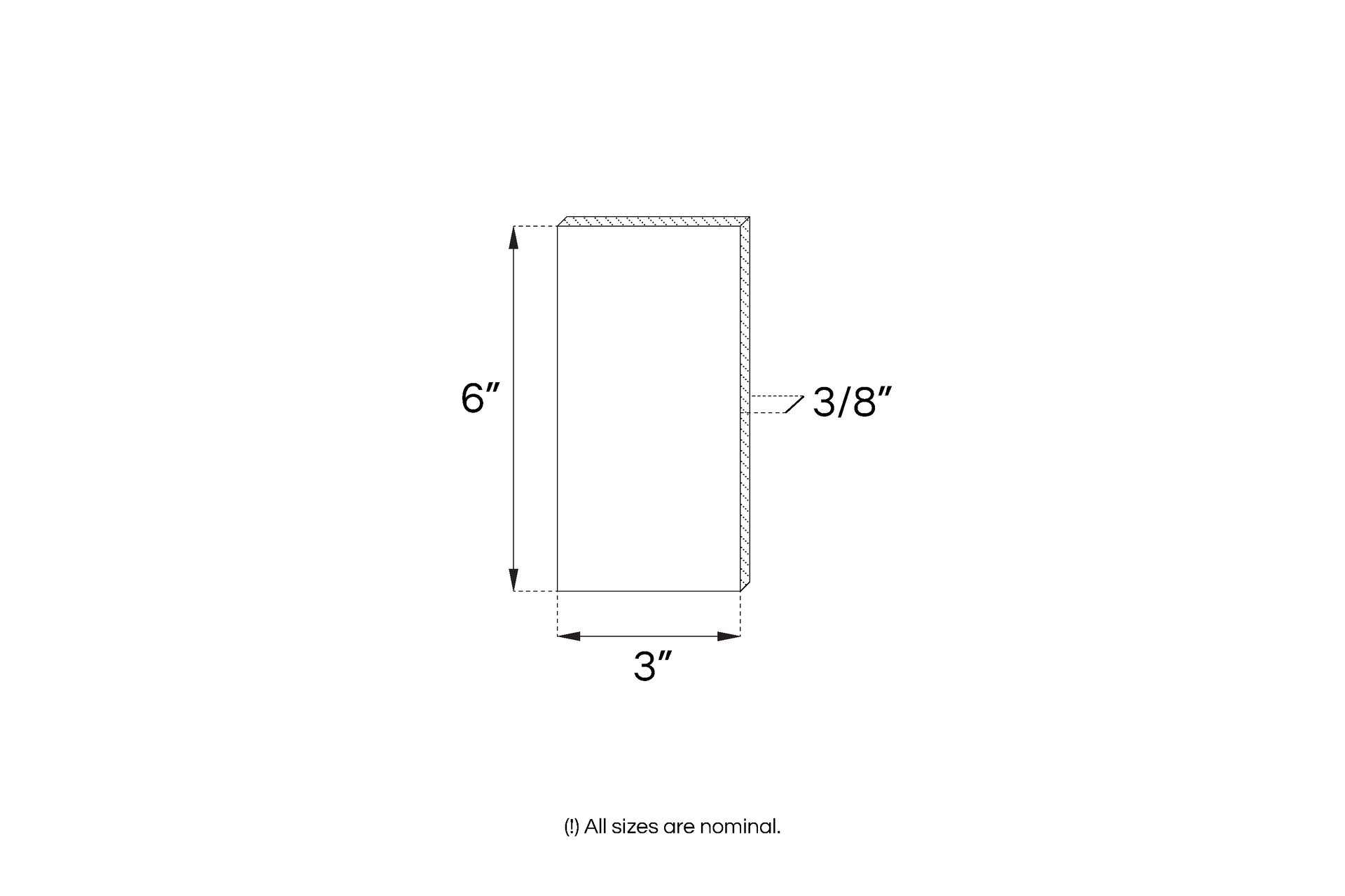 Basics Subway Pure White 3x6 Glossy Ceramic Tile | Cemento Collection ...