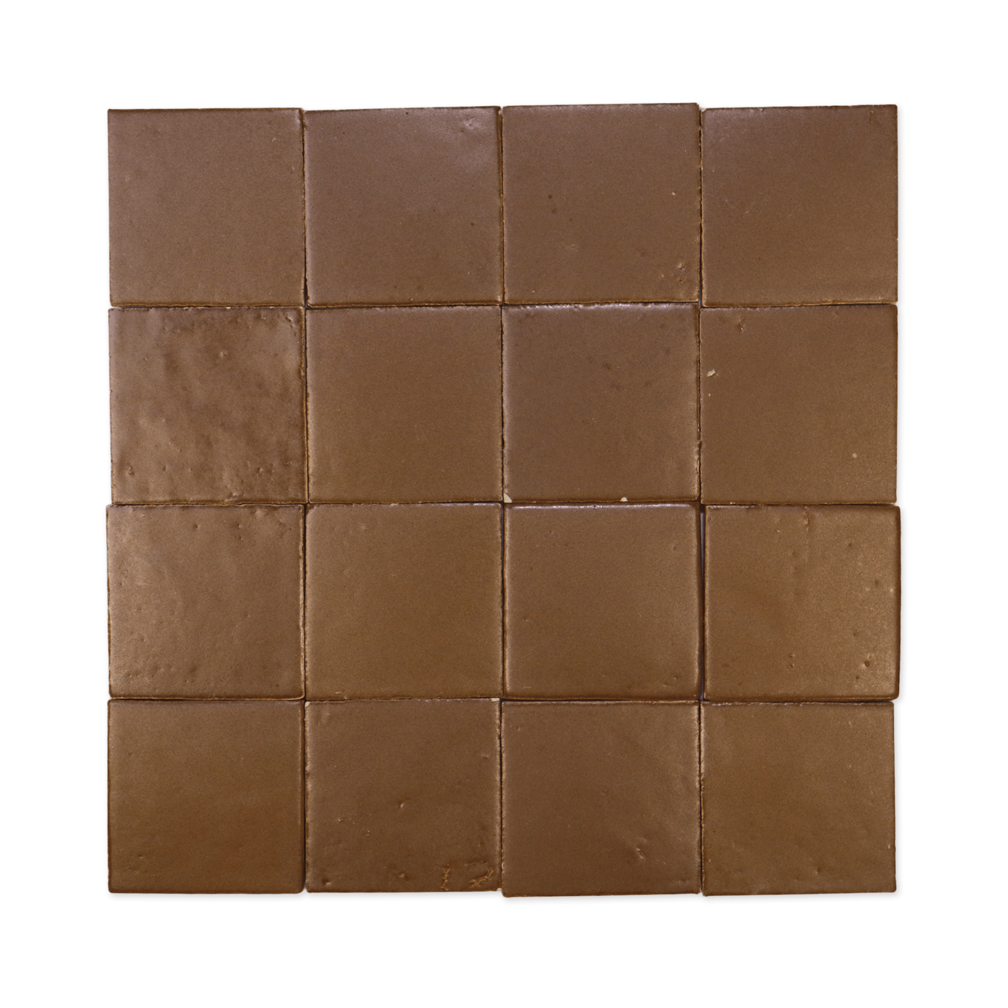 Stoneware 3.5x3.5 Cacao Brown Matte Tile | Cemento Collection - Cemento ...