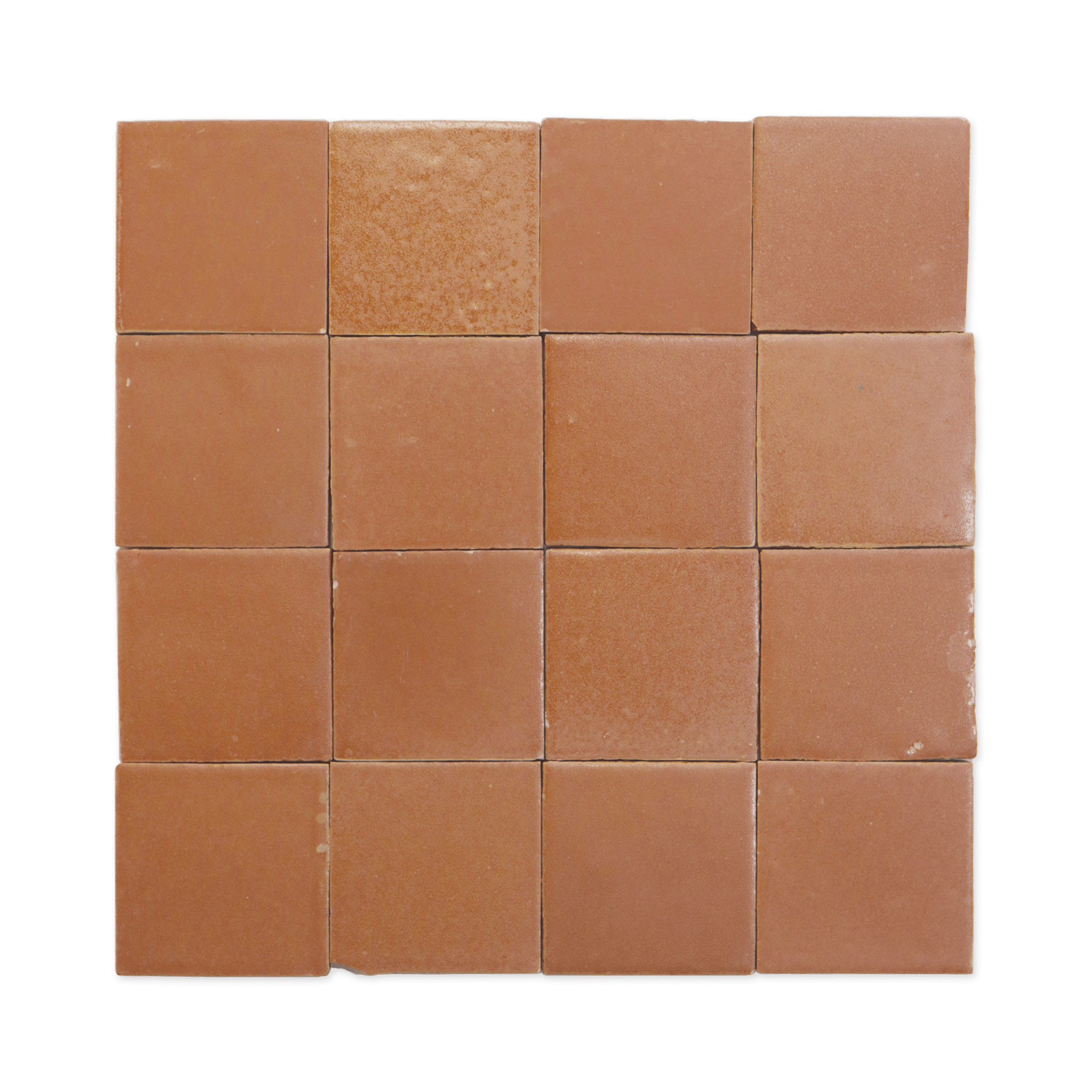 Stoneware 3.5x3.5 Cinnamon Brown Matte Tile | Cemento Collection ...