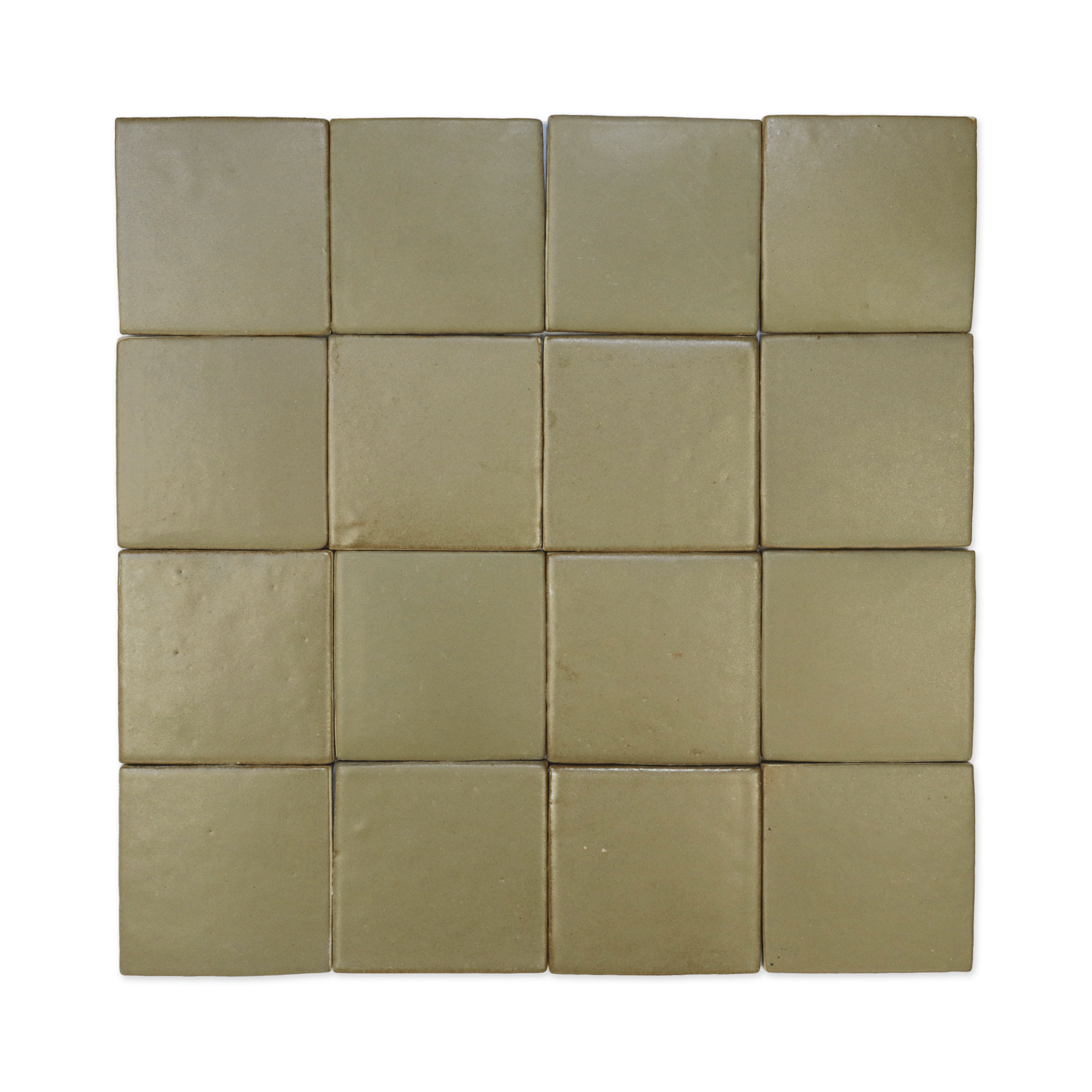 Stoneware 3.5x3.5 Pine Needle Green Matte Tile | Cemento Collection ...