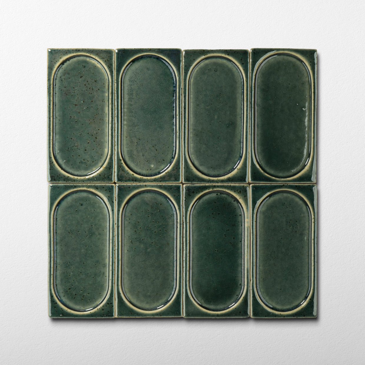 Green Stone Tile 3x6 Arched - Cemento Collection