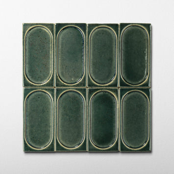 Arched 3x6 Stoneware Unique Tile - Cemento Collection