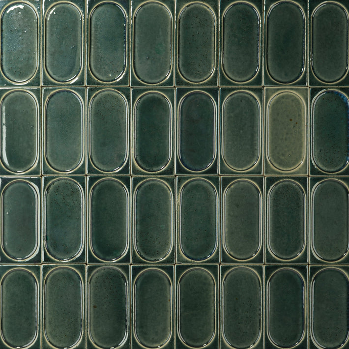 Arched 3x6 Stoneware Unique Tile - Cemento Collection