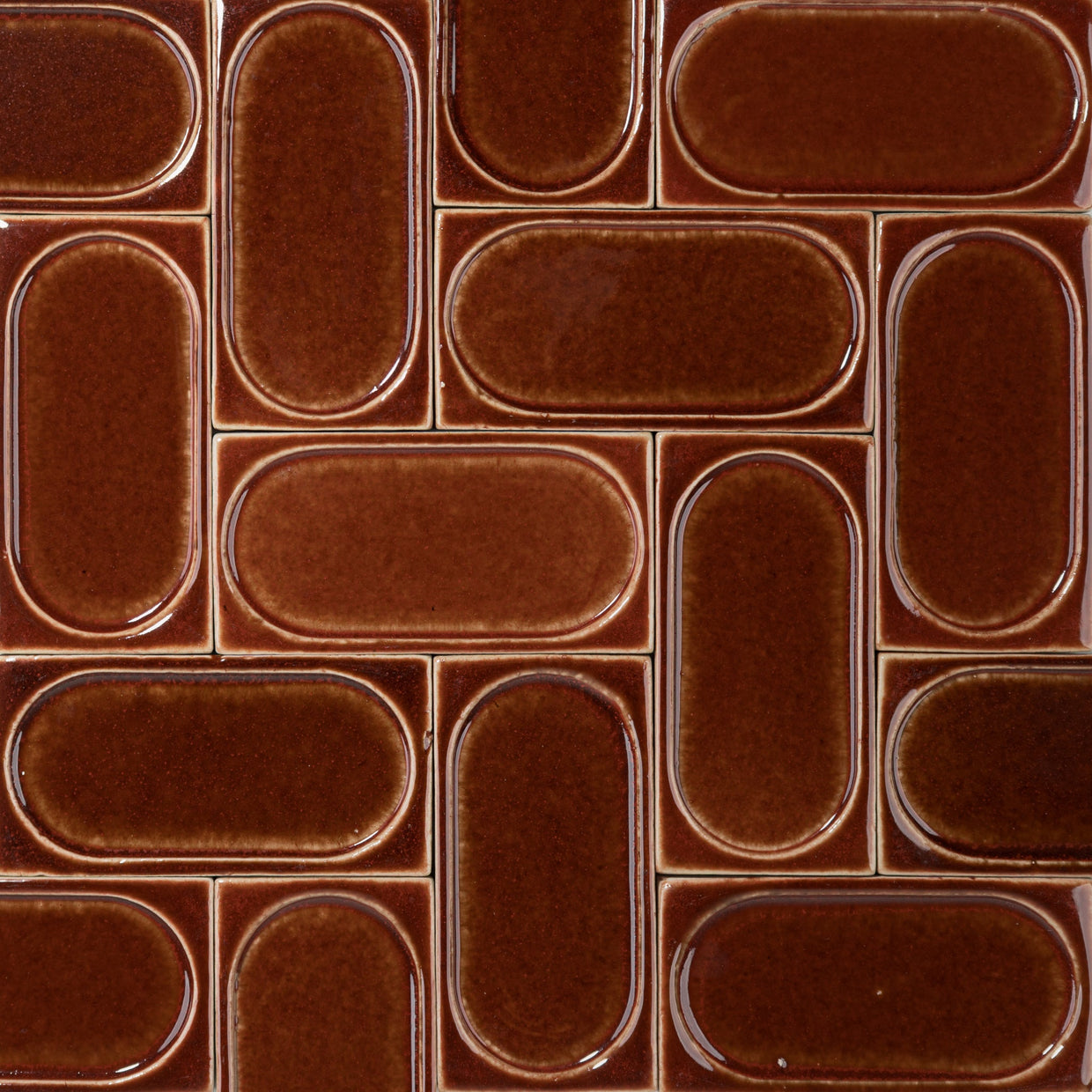 Stoneware 3x6 Blood Orange Arched Glossy Tile | Cemento Collection ...