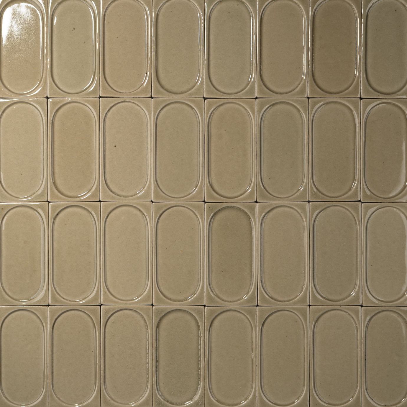 Stoneware 3x6 Ginger Sugar Arched Glossy Tile | Cemento Collection ...