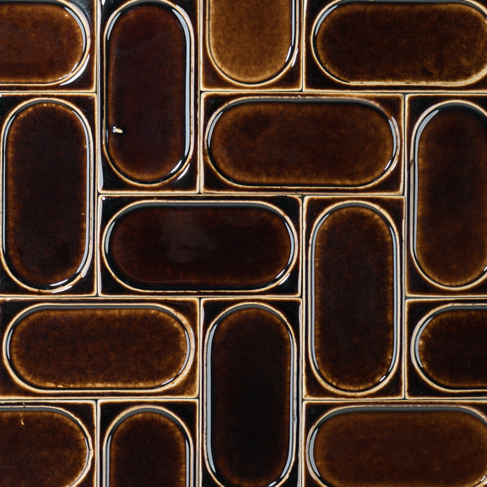 Red Stone Tile 3x6 Arched - Cemento Collection