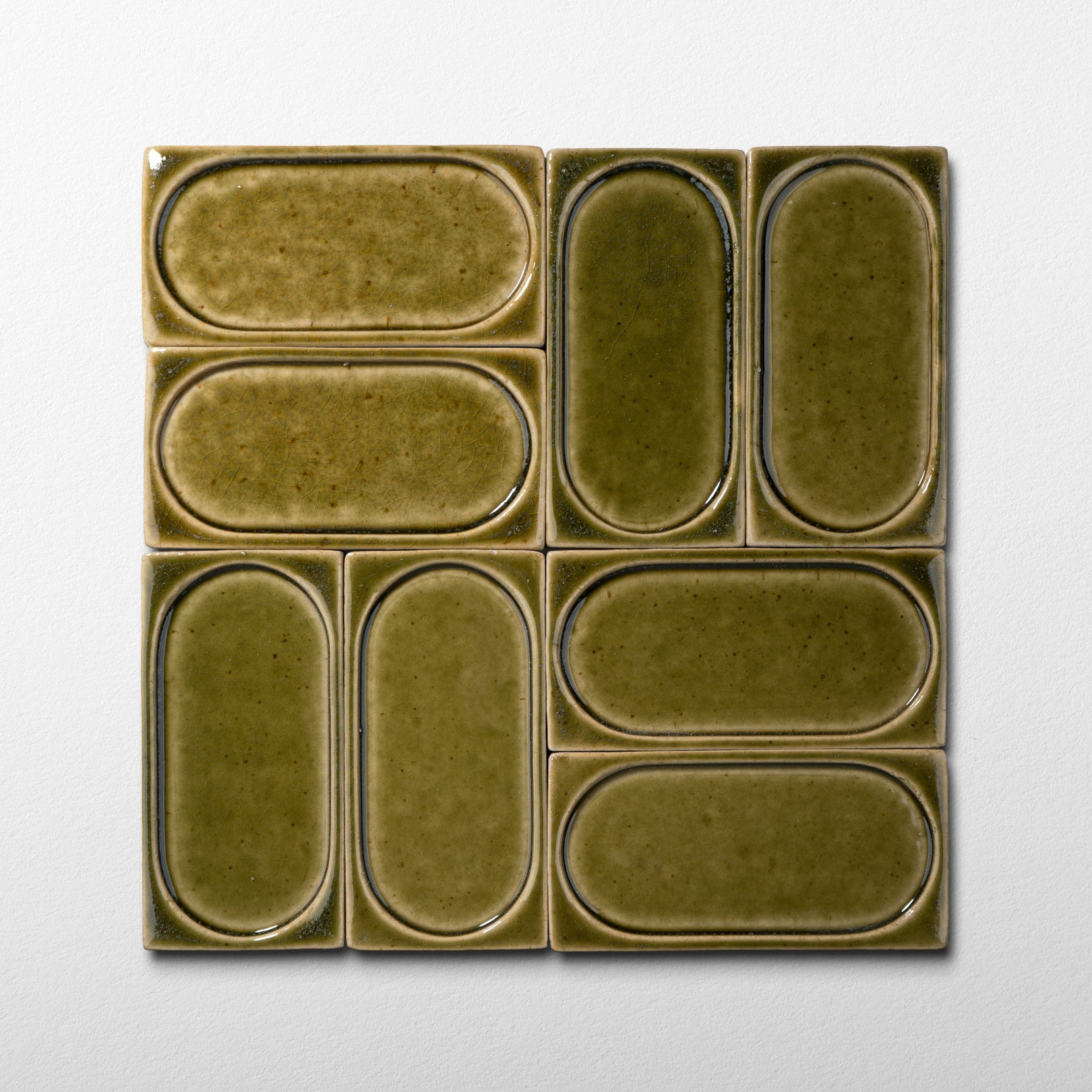 Green Stone Tile 3x6 Arched - Cemento Collection