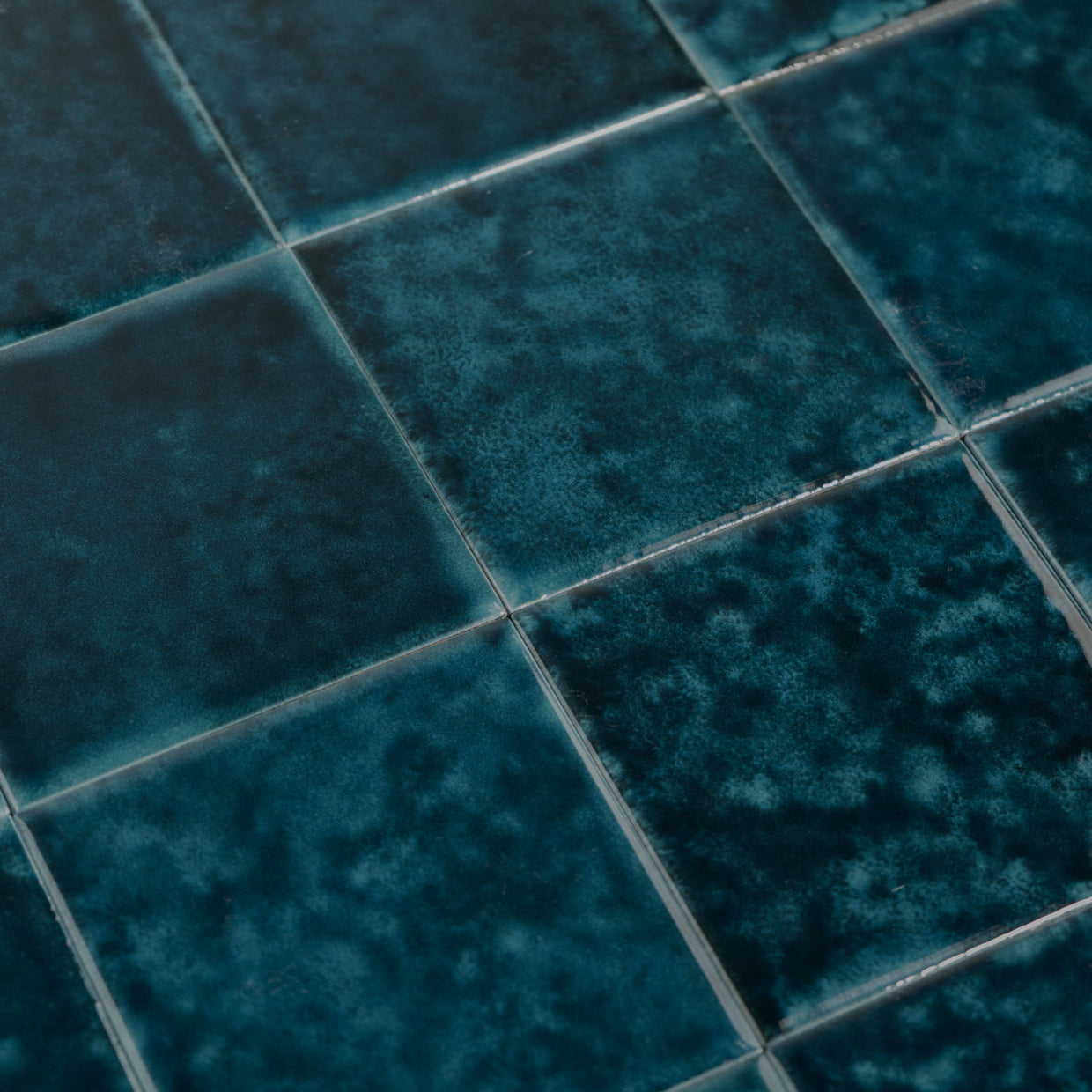 Sapphire Blue Ceramic Tile 4x4 - Cemento Collection