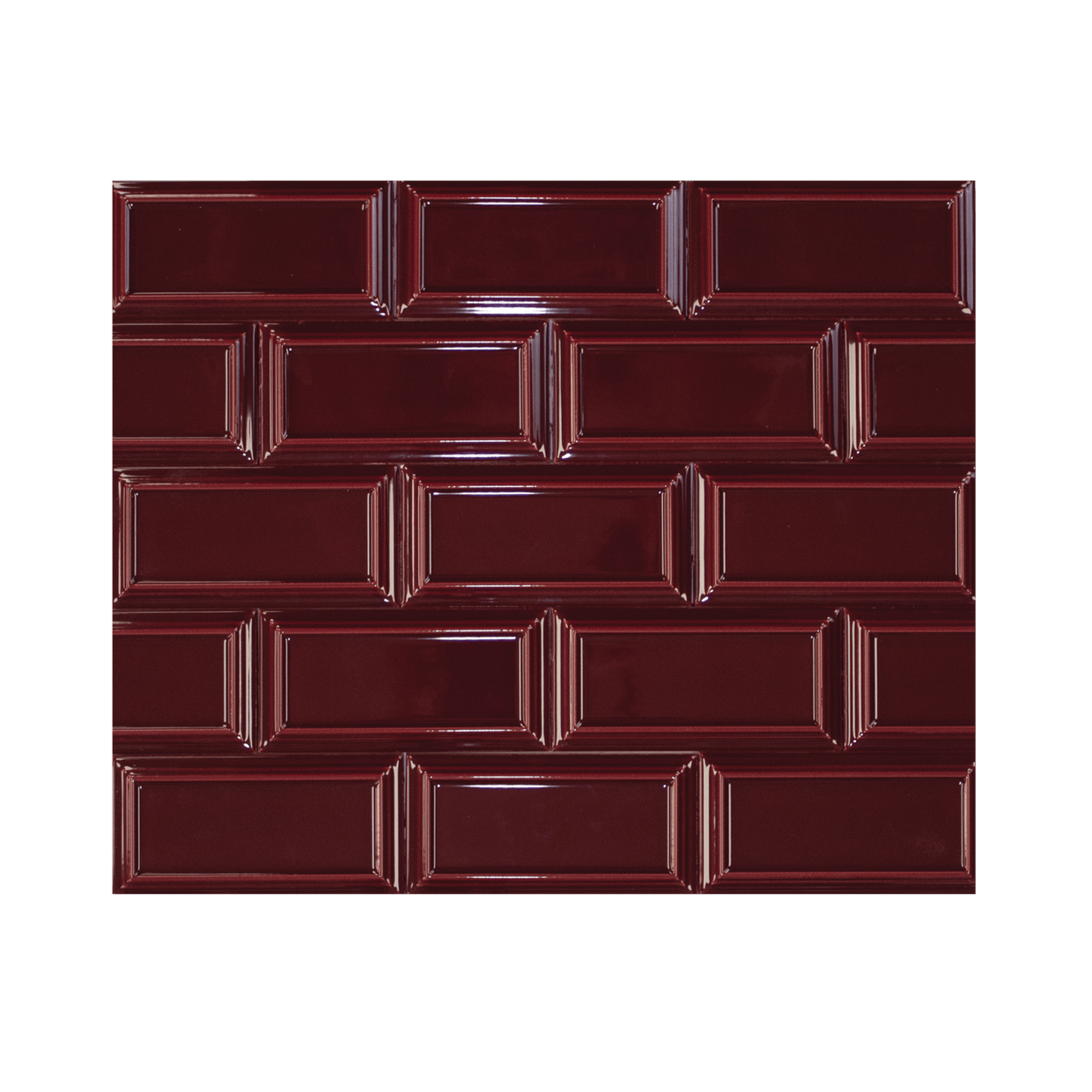 Victorian Merlot Red Ceramic Tile | Cemento Collection - Cemento Collection