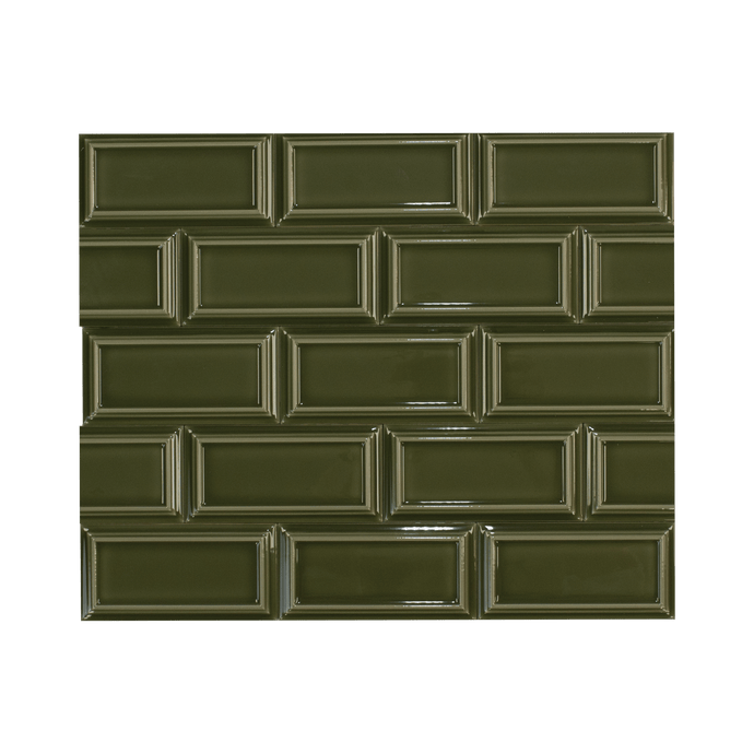 Victorian Olive Green Ceramic Tile | Cemento Collection - Cemento ...
