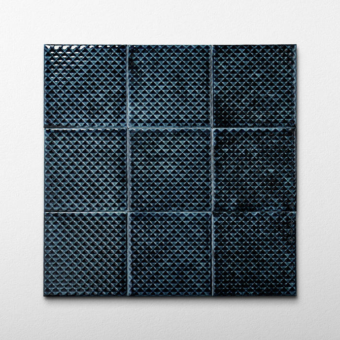 Sapphire Blue Ceramic Tile 4x4 - Cemento Collection
