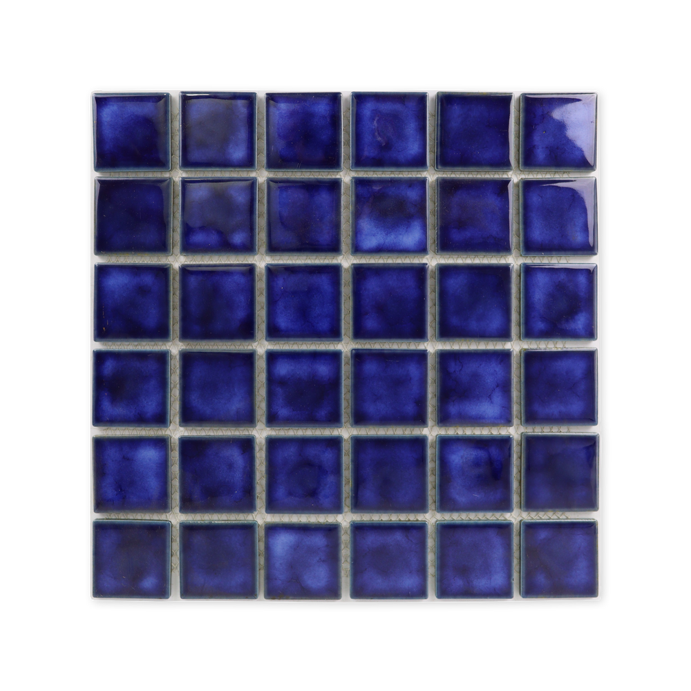 2x2 Cobalt Ocean Blue Pool Mosaic - Cemento Collection