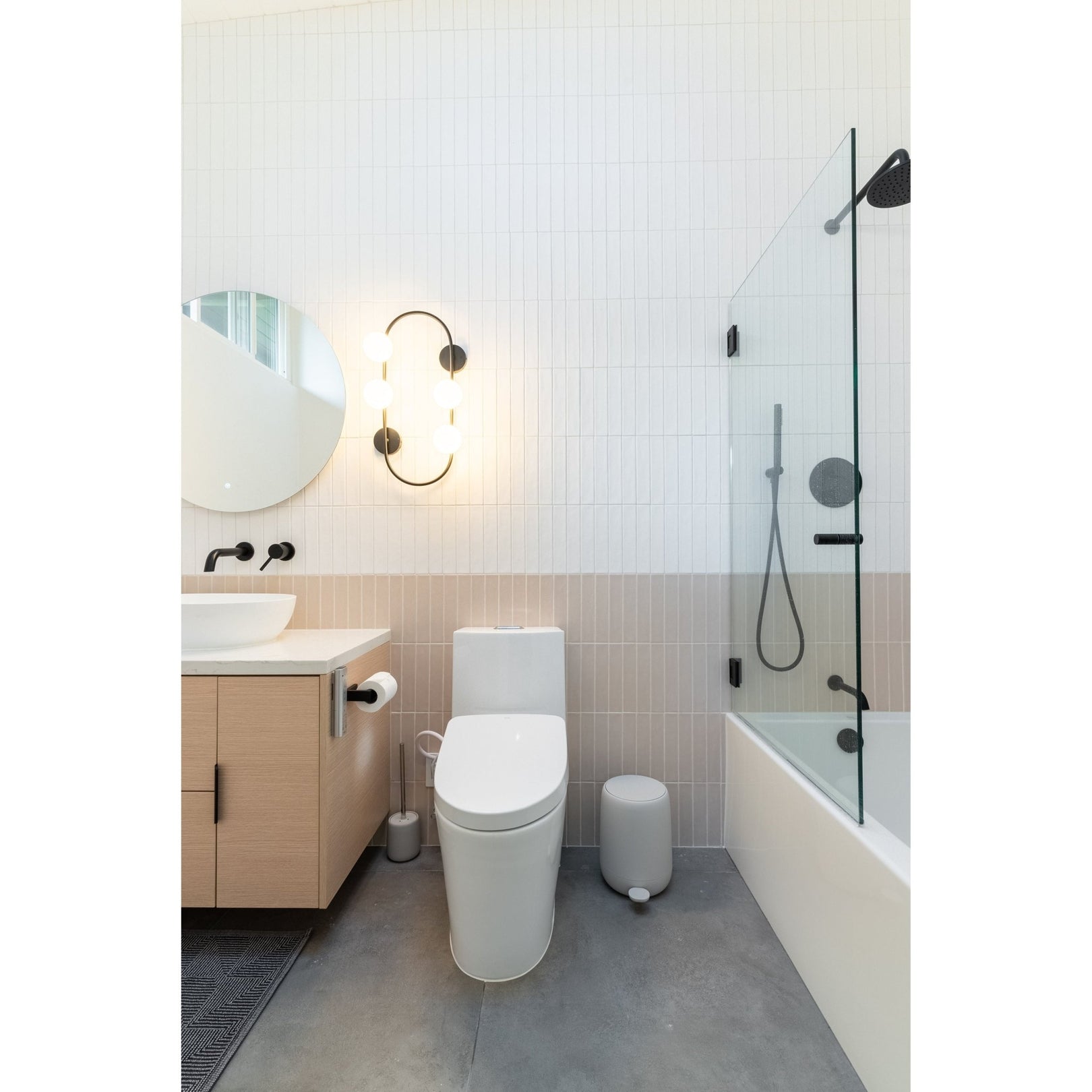 Handmade 2x10 Sand Matte Undulated Subway Tile | Cemento Collection ...